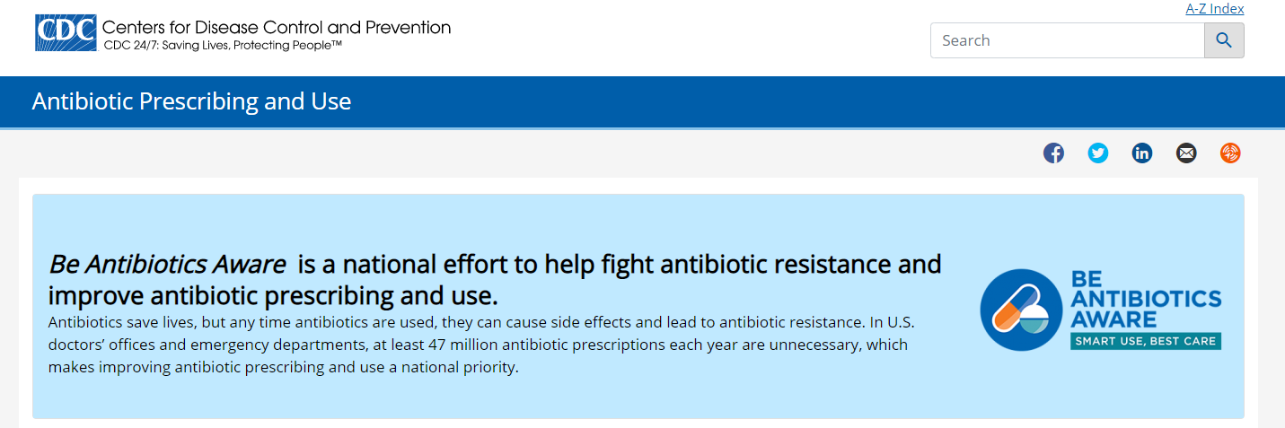Be Antibiotics Aware: Smart Use, Best Care - Implementing CDC’s 6|18 ...