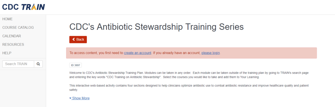 CDC Training on Antibiotic Stewardship - Implementing CDC’s 6|18 ...